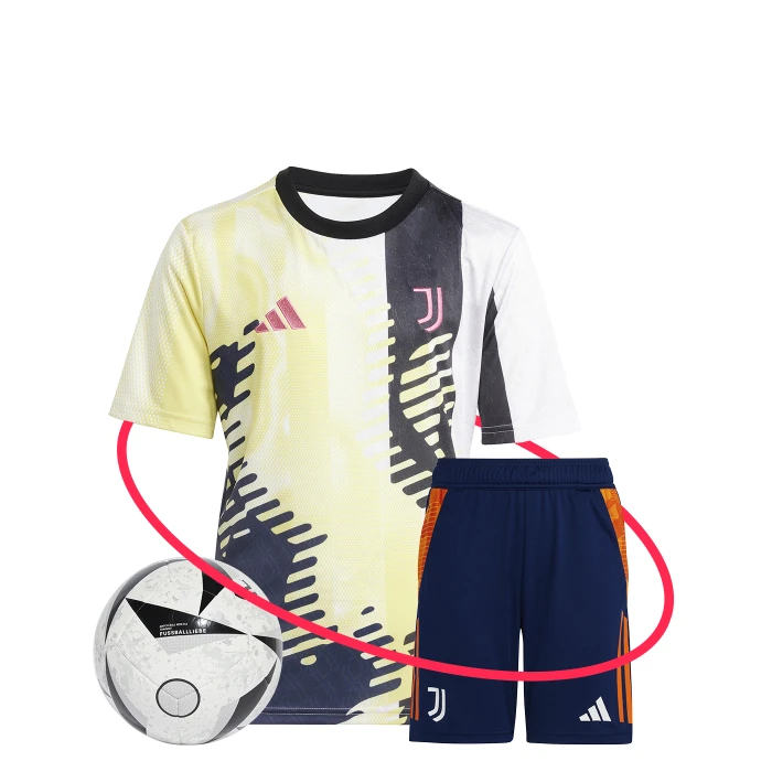 KIDS PRE-MATCH JERSEY + TRAINING SHORTS + FOOTBALL 24/25 PACK